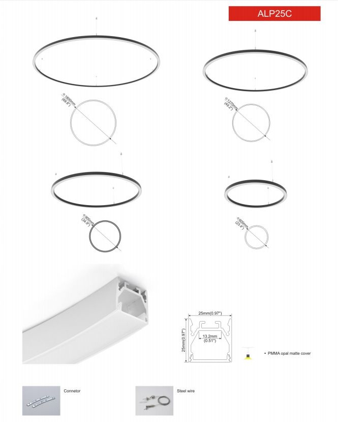 LED Profile Circle ALP25C